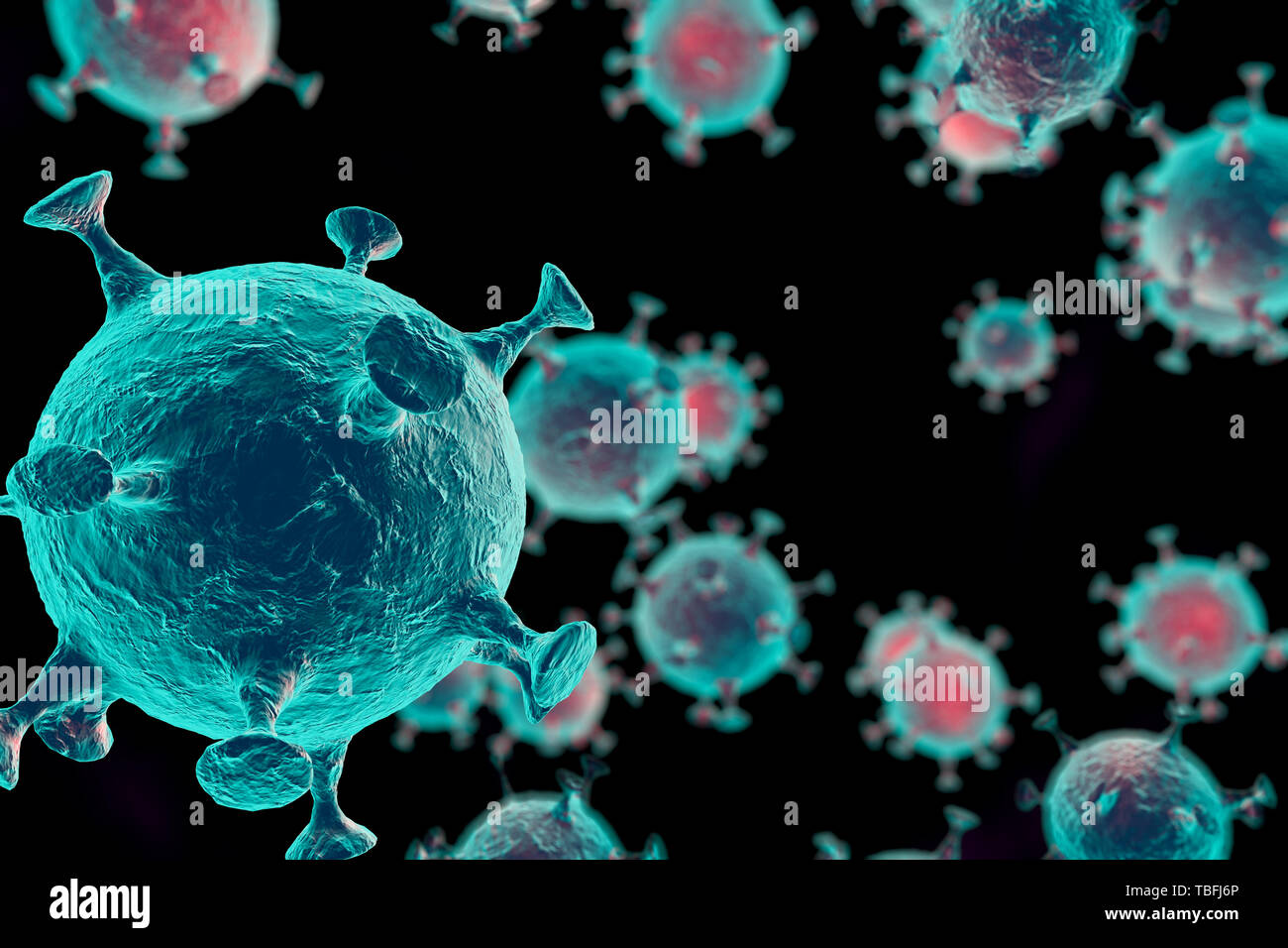 3d abstract virus Stock Photo - Alamy