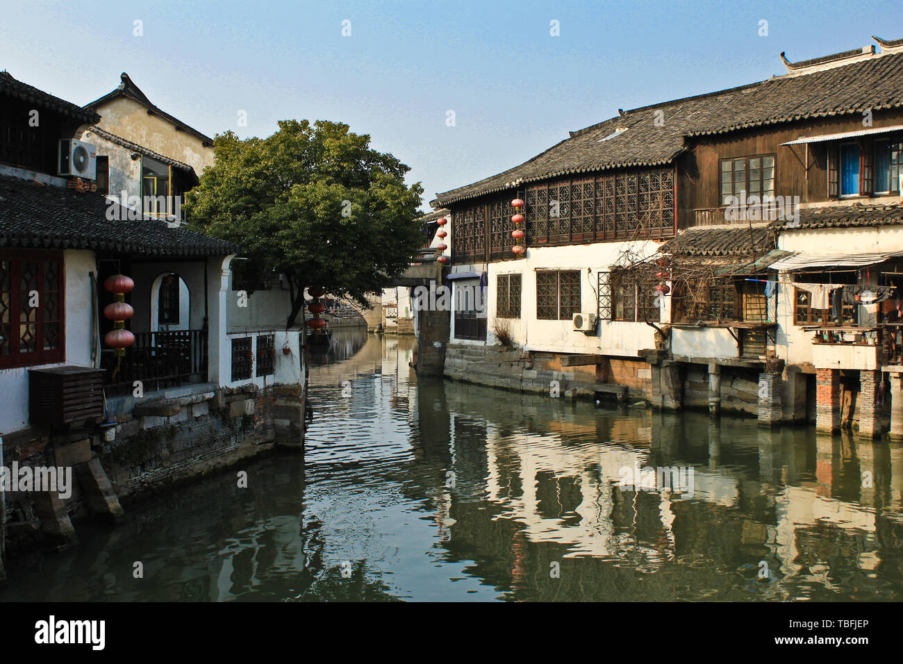 Scenery of the ancient town of Zhujiajiao, Qingpu, Shanghai Stock Photo ...