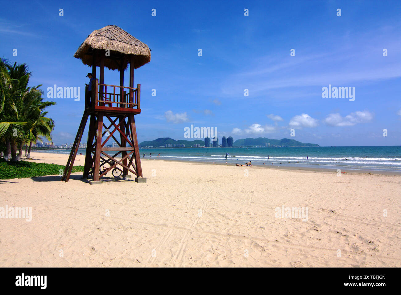 Sanya Bay Beach Stock Photo - Alamy