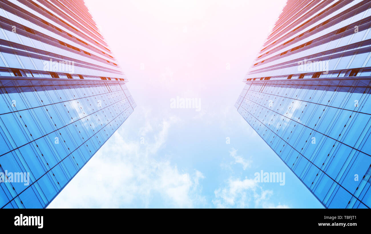On the back of modern urban architecture Stock Photo - Alamy