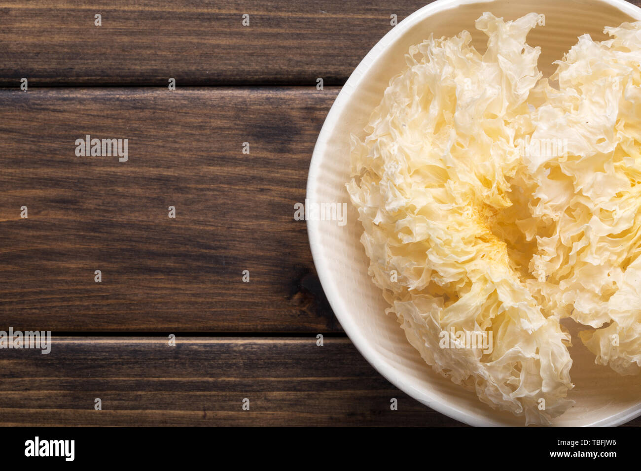 Silver ear fungus tremella fuciformis hi-res stock photography and ...