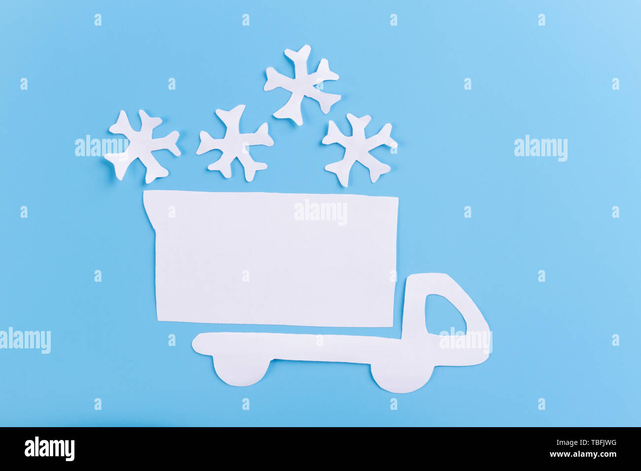 Snow clearing. remove snow. cartoon style Stock Photo - Alamy