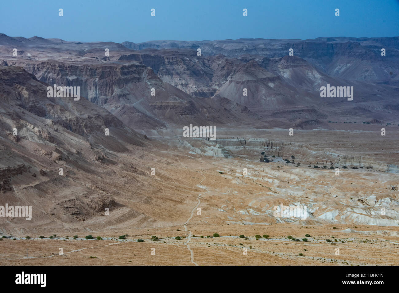 Desert landscape of Judea with its sands and mountains. Israel Stock ...