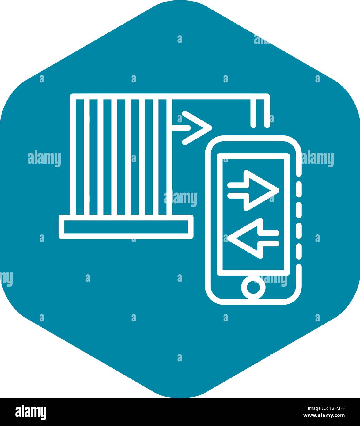 Smartphone control icon, outline style Stock Vector Image & Art - Alamy