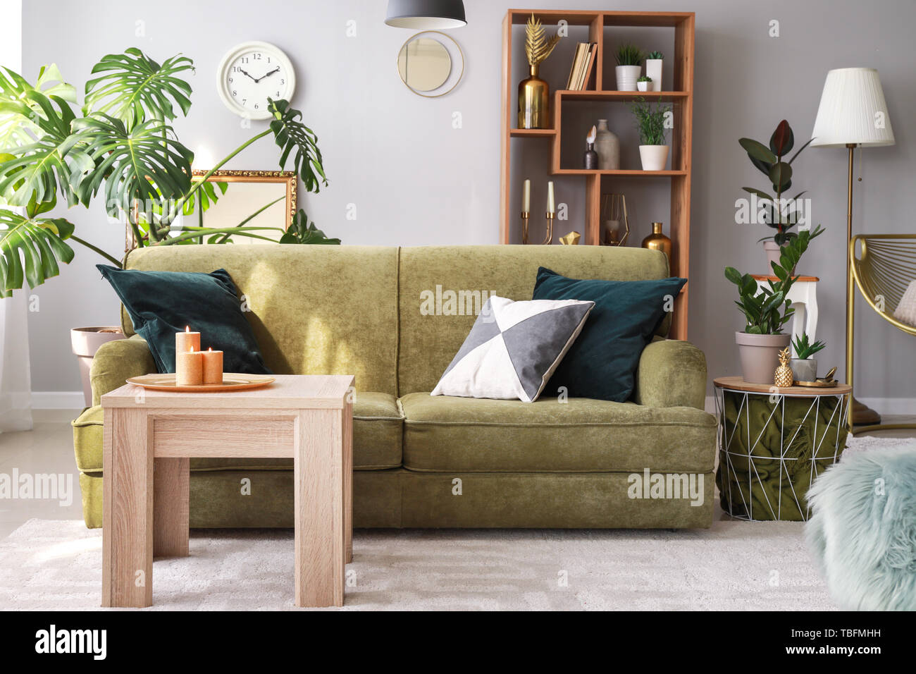 Interior of modern comfortable room Stock Photo - Alamy
