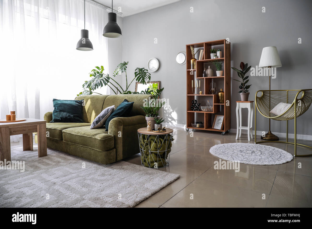 Interior of modern comfortable room Stock Photo - Alamy