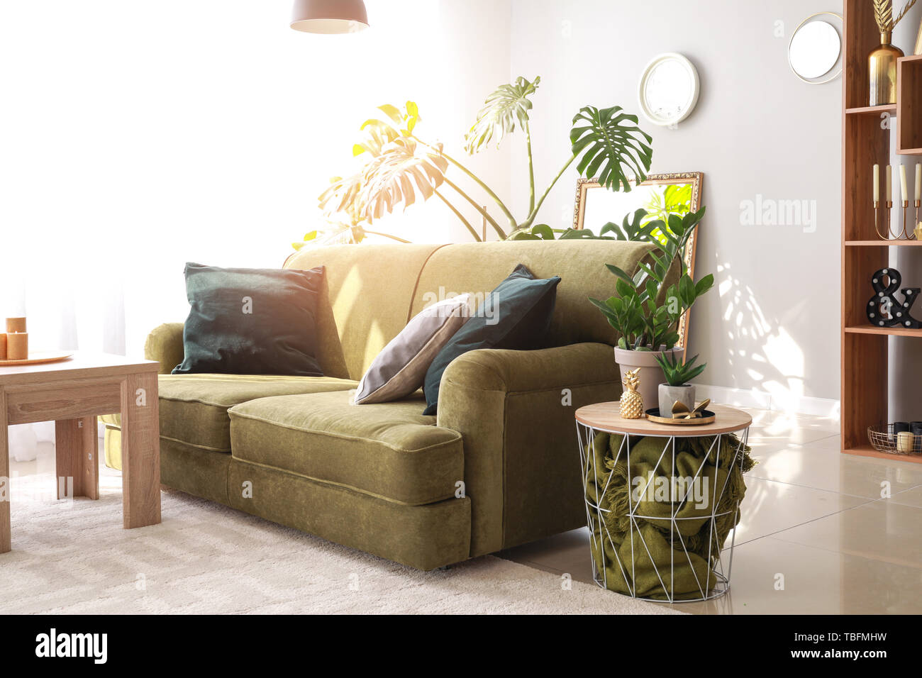 Interior of modern comfortable room Stock Photo - Alamy