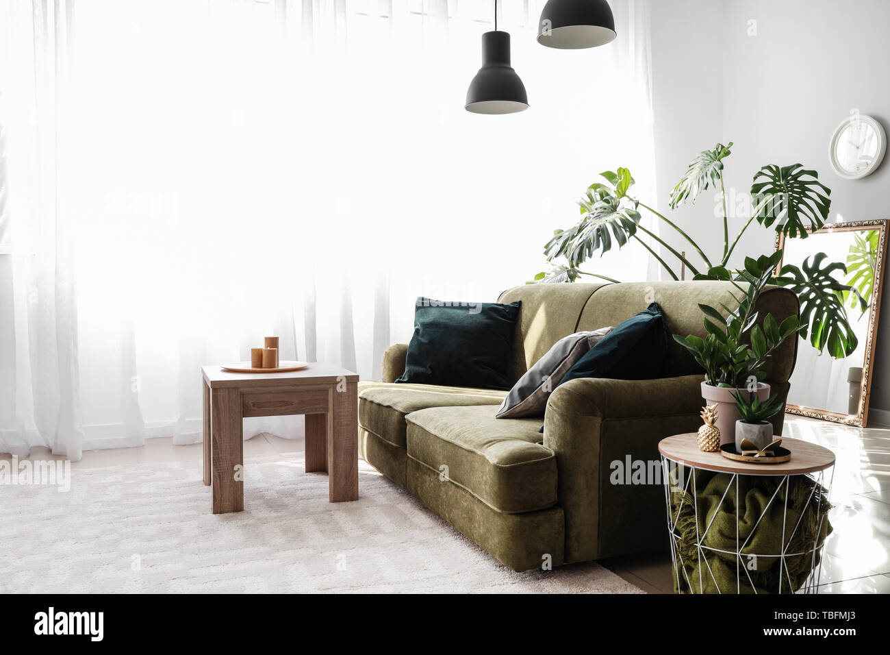Interior of modern comfortable room Stock Photo - Alamy