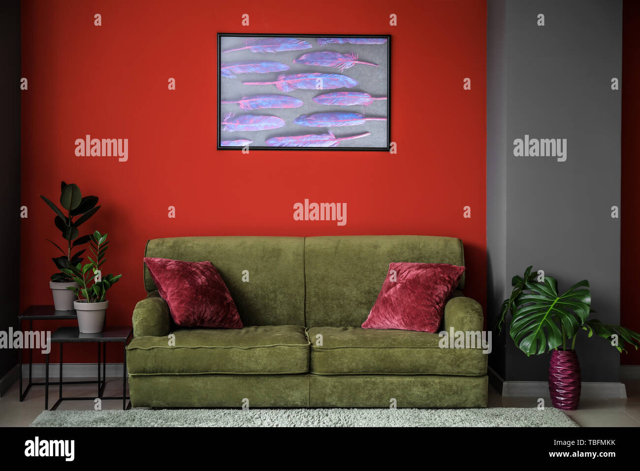 Interior of modern comfortable room Stock Photo - Alamy