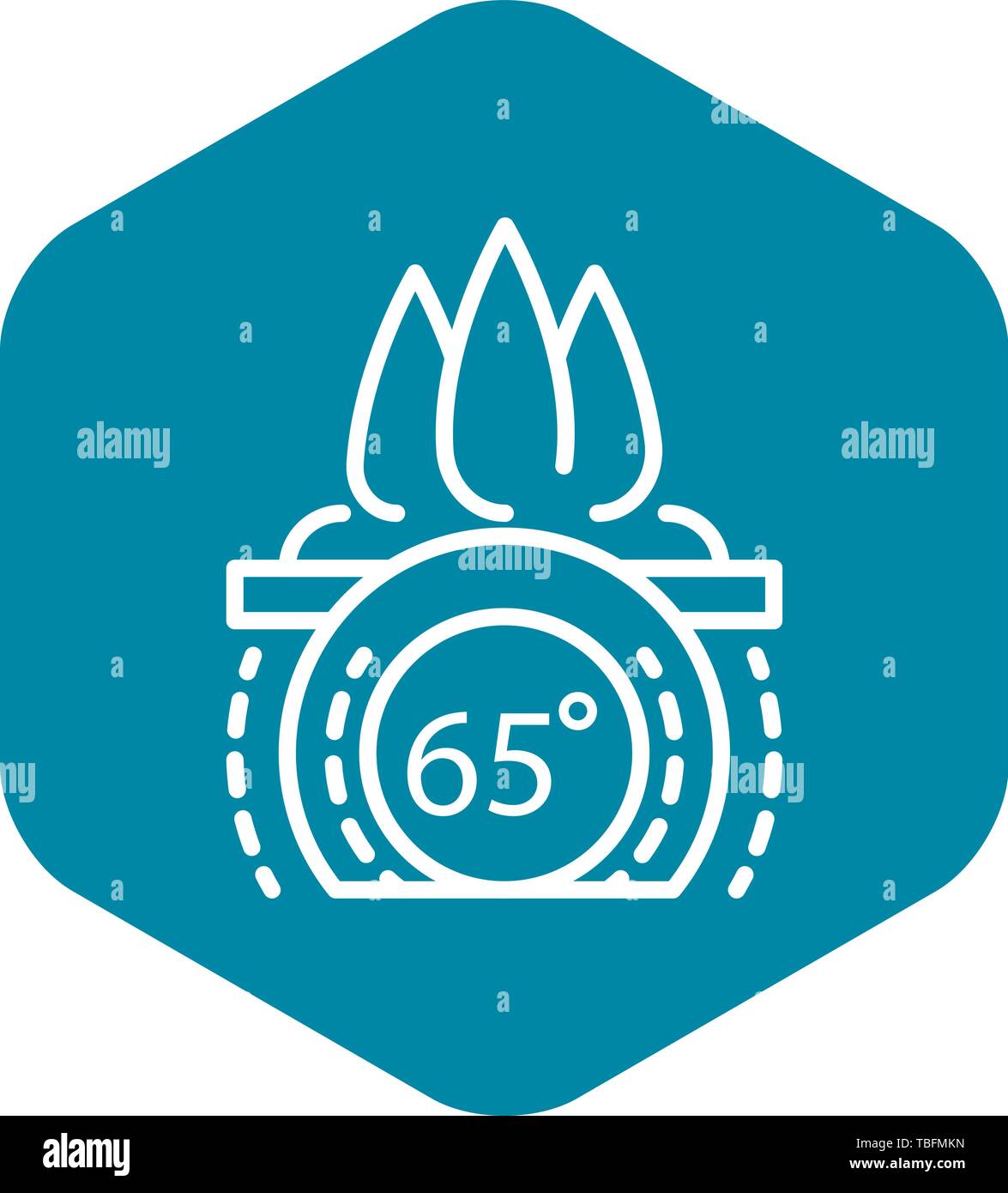 Fire smart control icon hi-res stock photography and images - Alamy