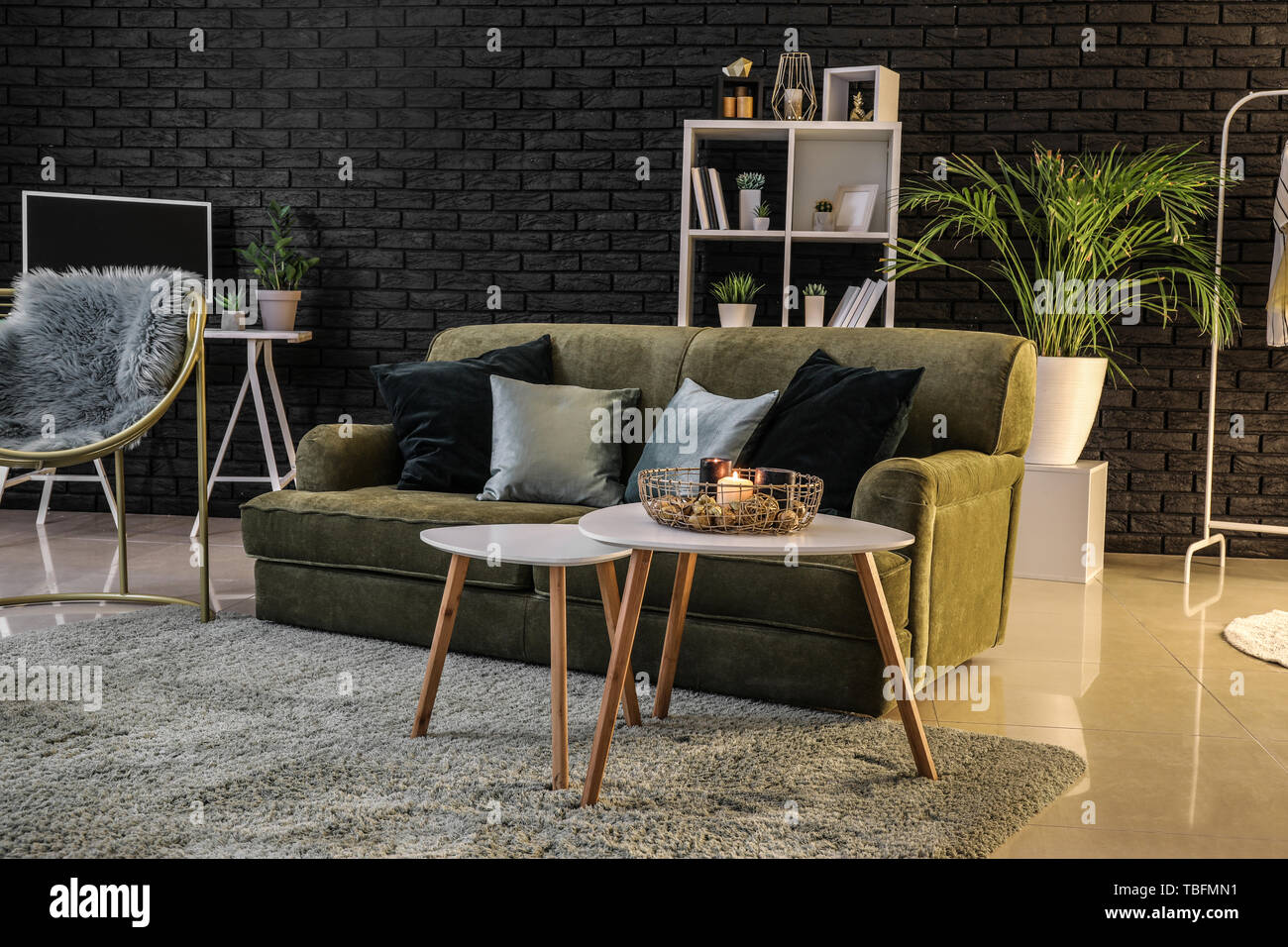 Interior of modern comfortable room Stock Photo - Alamy