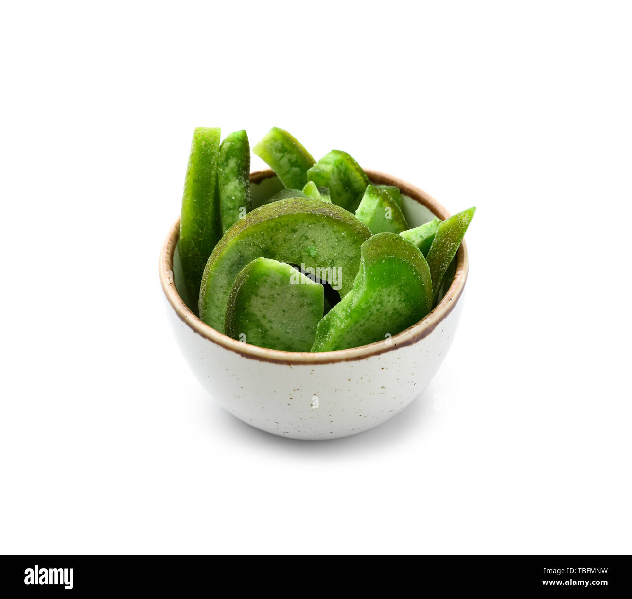 Tasty dried avocado on white background Stock Photo - Alamy