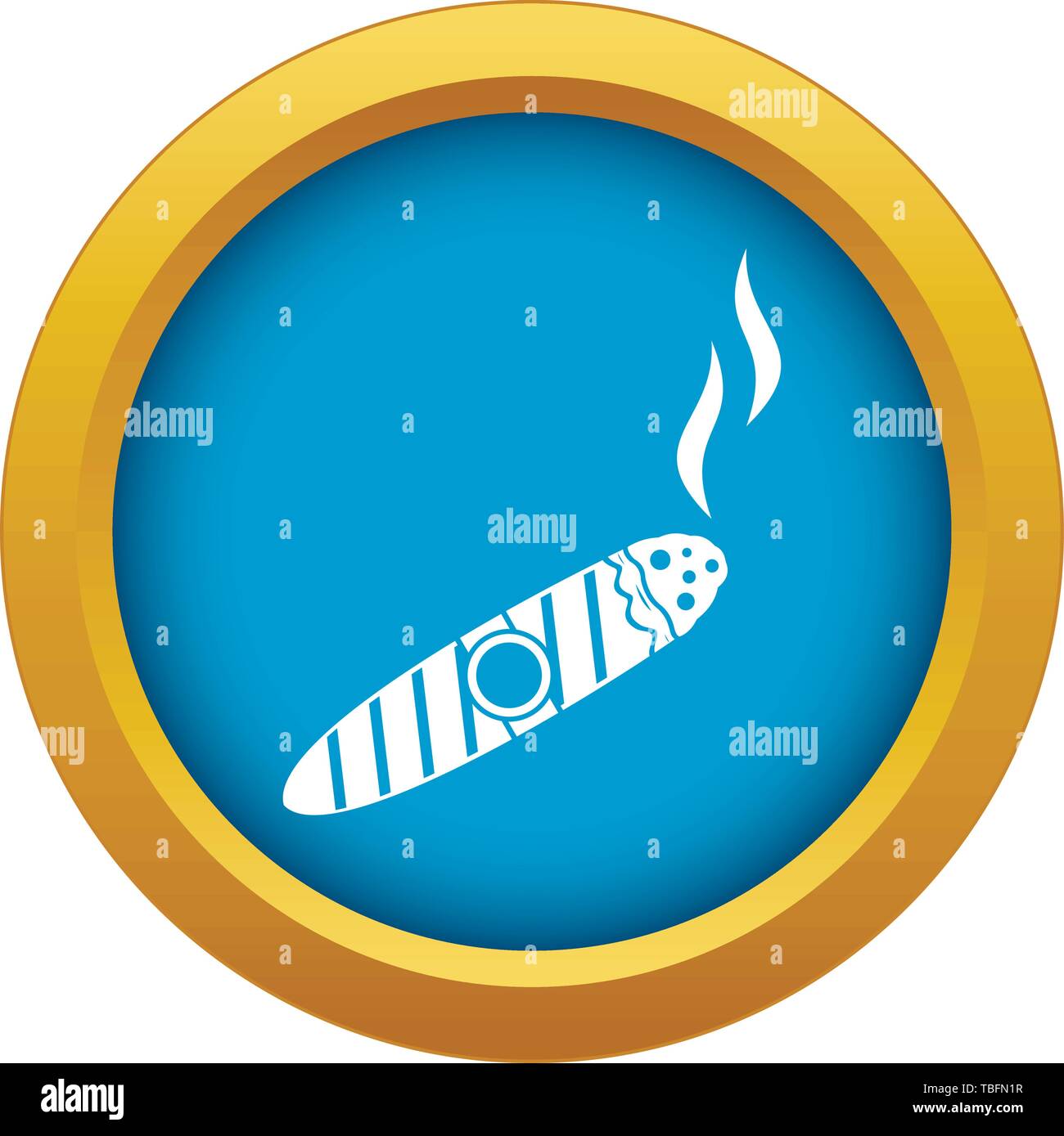 Cigar icon blue vector isolated Stock Vector Image & Art - Alamy