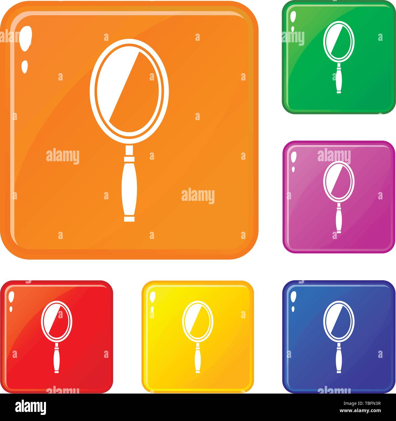 Antique mirror surface Stock Vector Images - Alamy