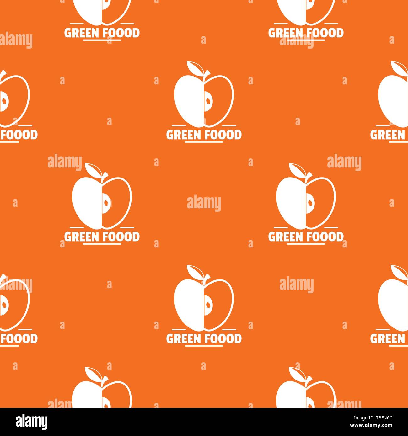 Green food pattern vector orange Stock Vector Image & Art - Alamy