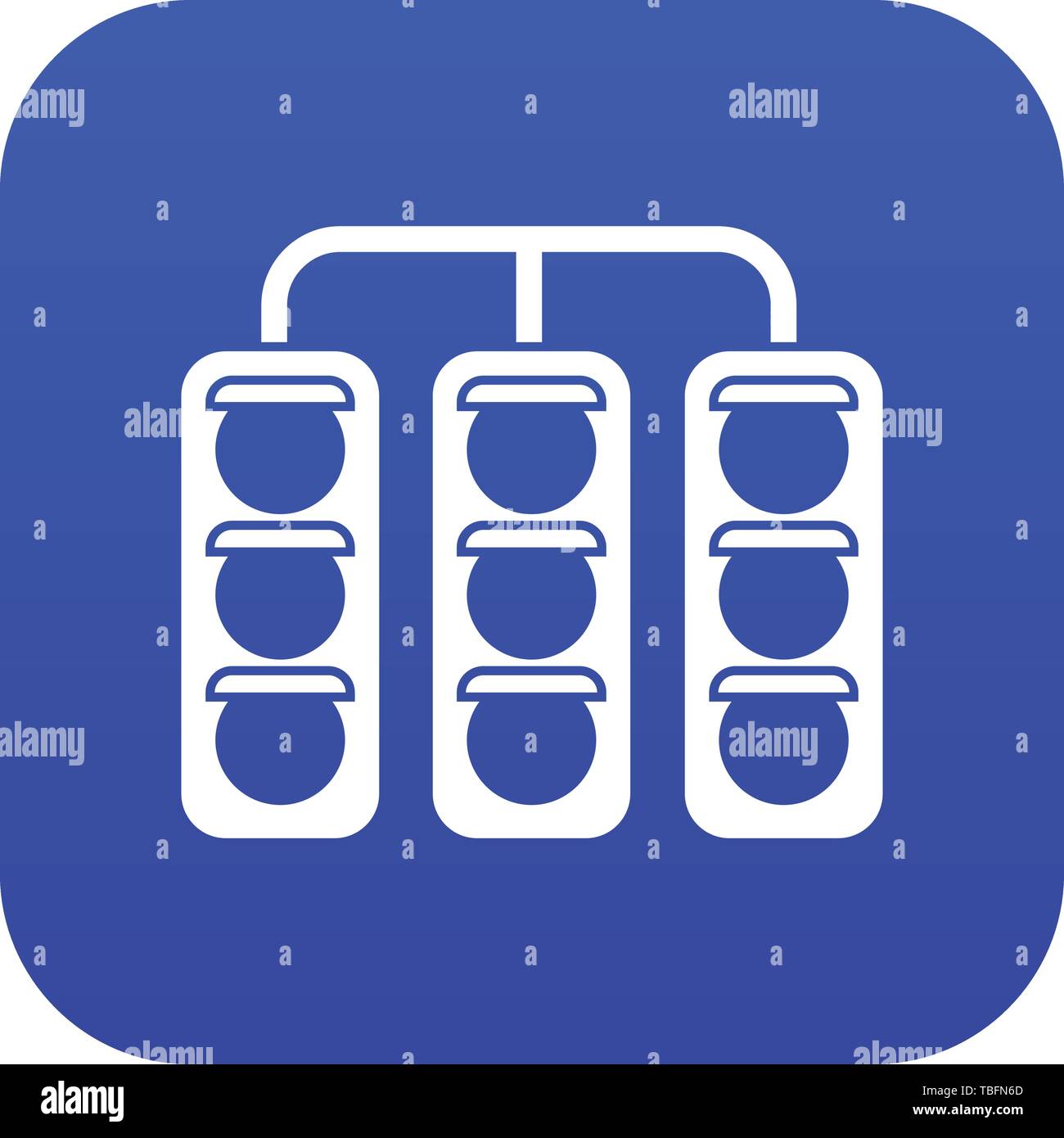 Traffic lights icon digital blue Stock Vector Image & Art - Alamy