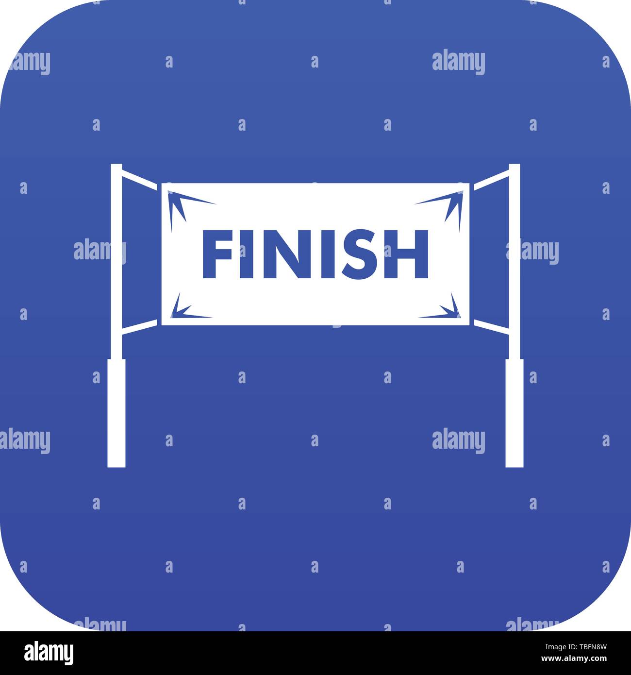 Finish line gates icon digital blue Stock Vector Image & Art - Alamy