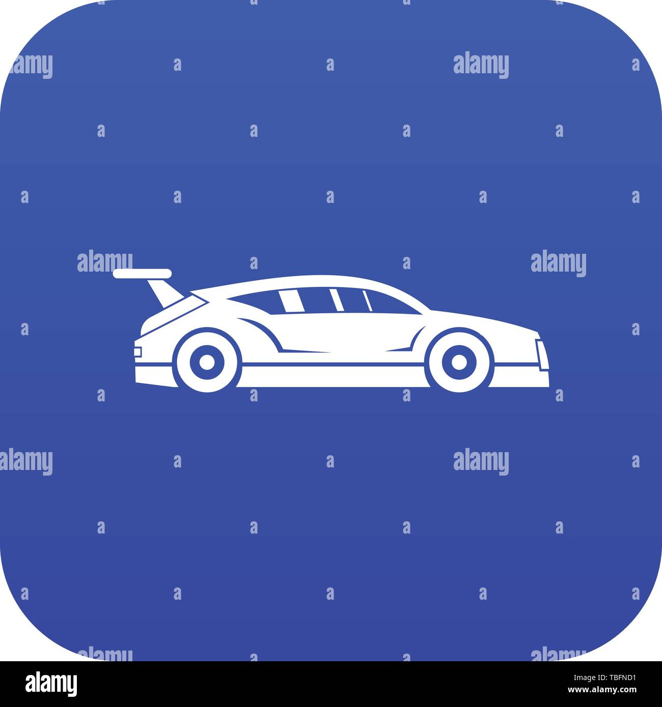 Rally racing car icon digital blue Stock Vector Image & Art - Alamy