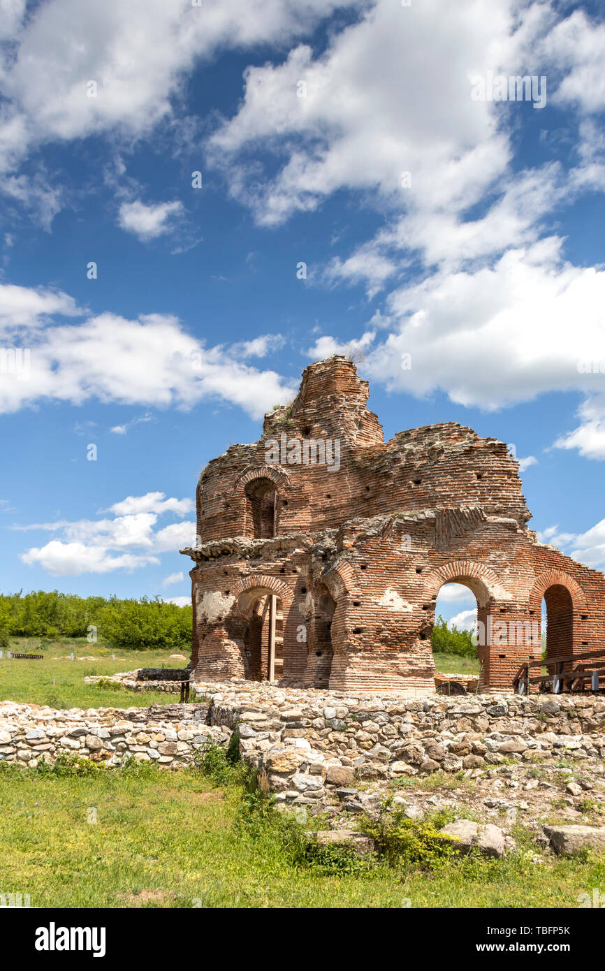 The Red Church - Ruins of early Byzantine Christian basilica near town ...