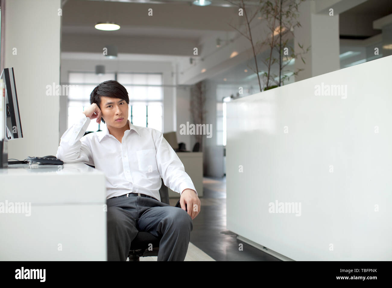 An office white-collar worker Stock Photo - Alamy