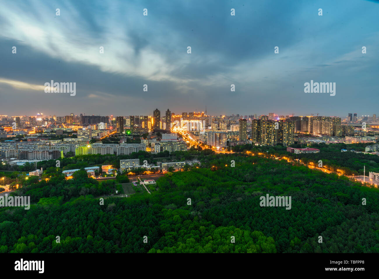 Night view of Harbin Stock Photo - Alamy