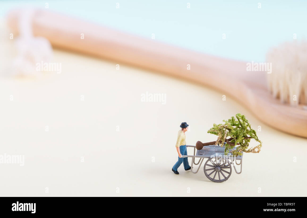 Microscopic creativity (no need for portrait real rights Stock Photo ...