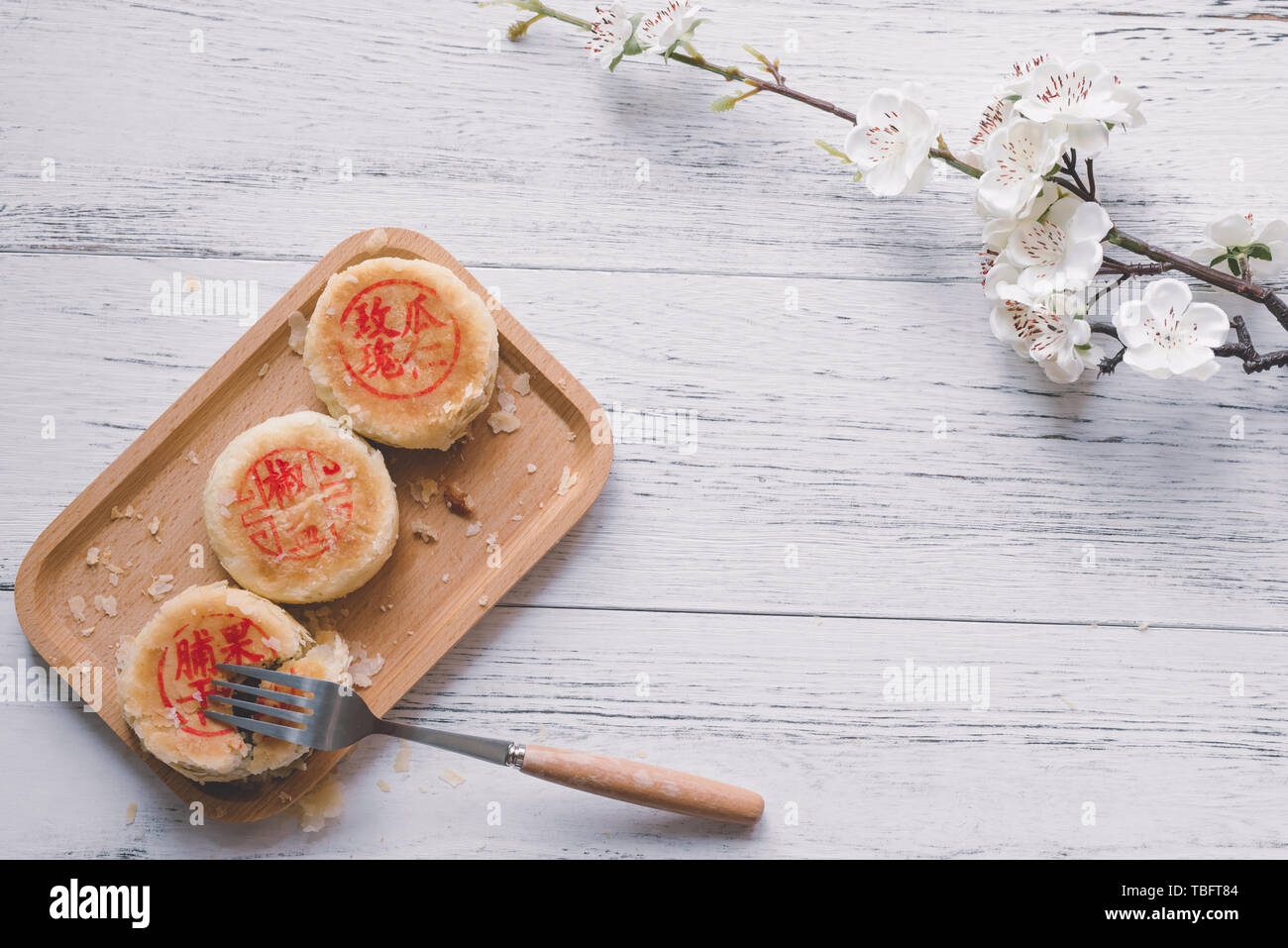 Mid-Autumn Festival traditional cuisine old moon cakes Stock Photo - Alamy