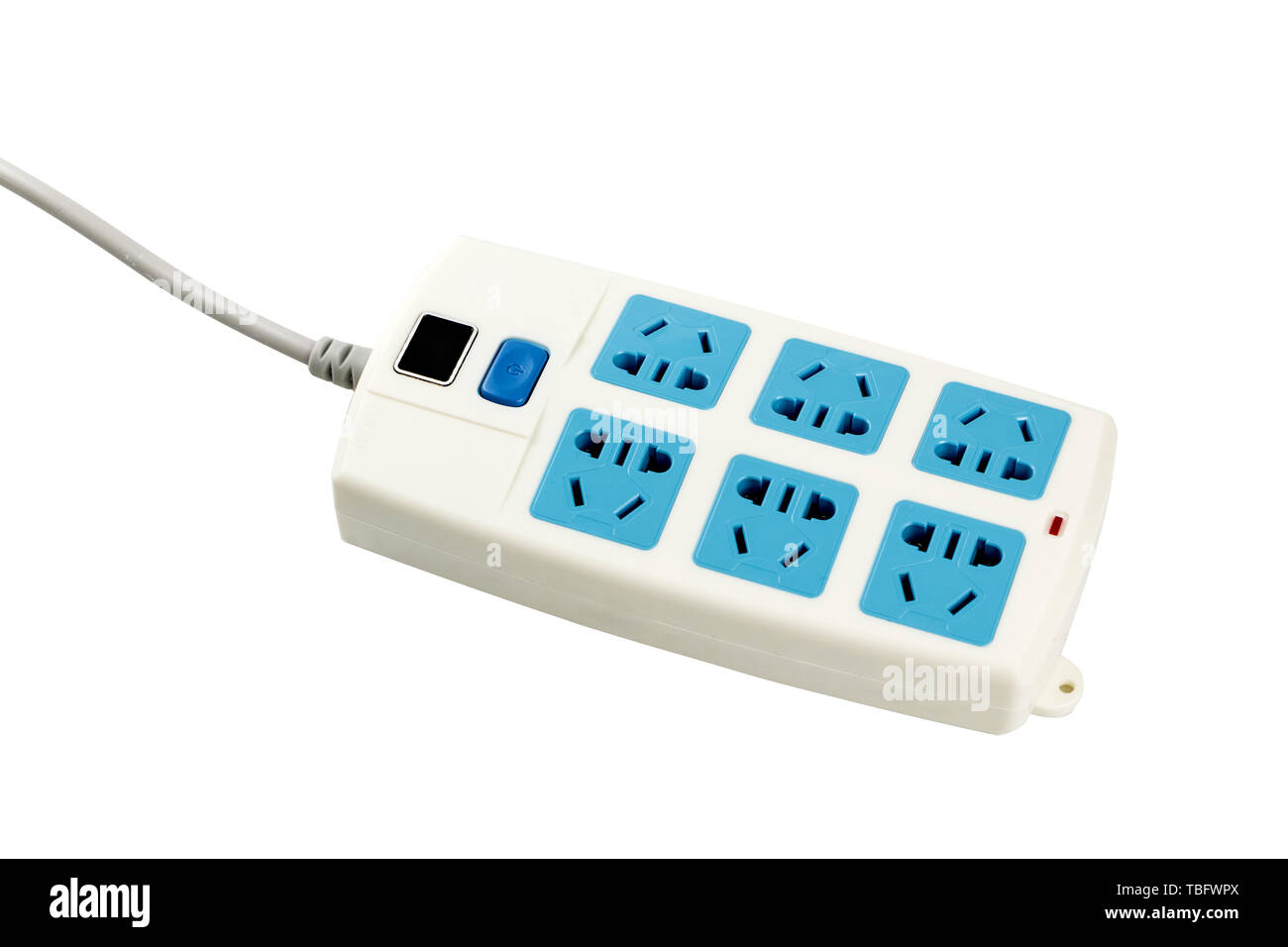 isolated power socket on white background Stock Photo - Alamy