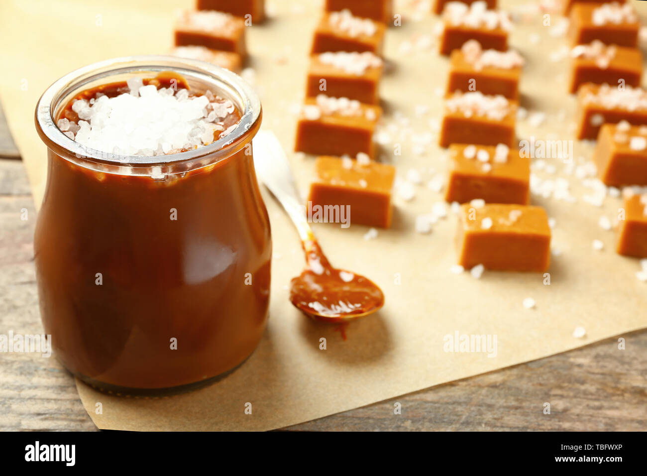 Caramel in jar hi-res stock photography and images - Alamy