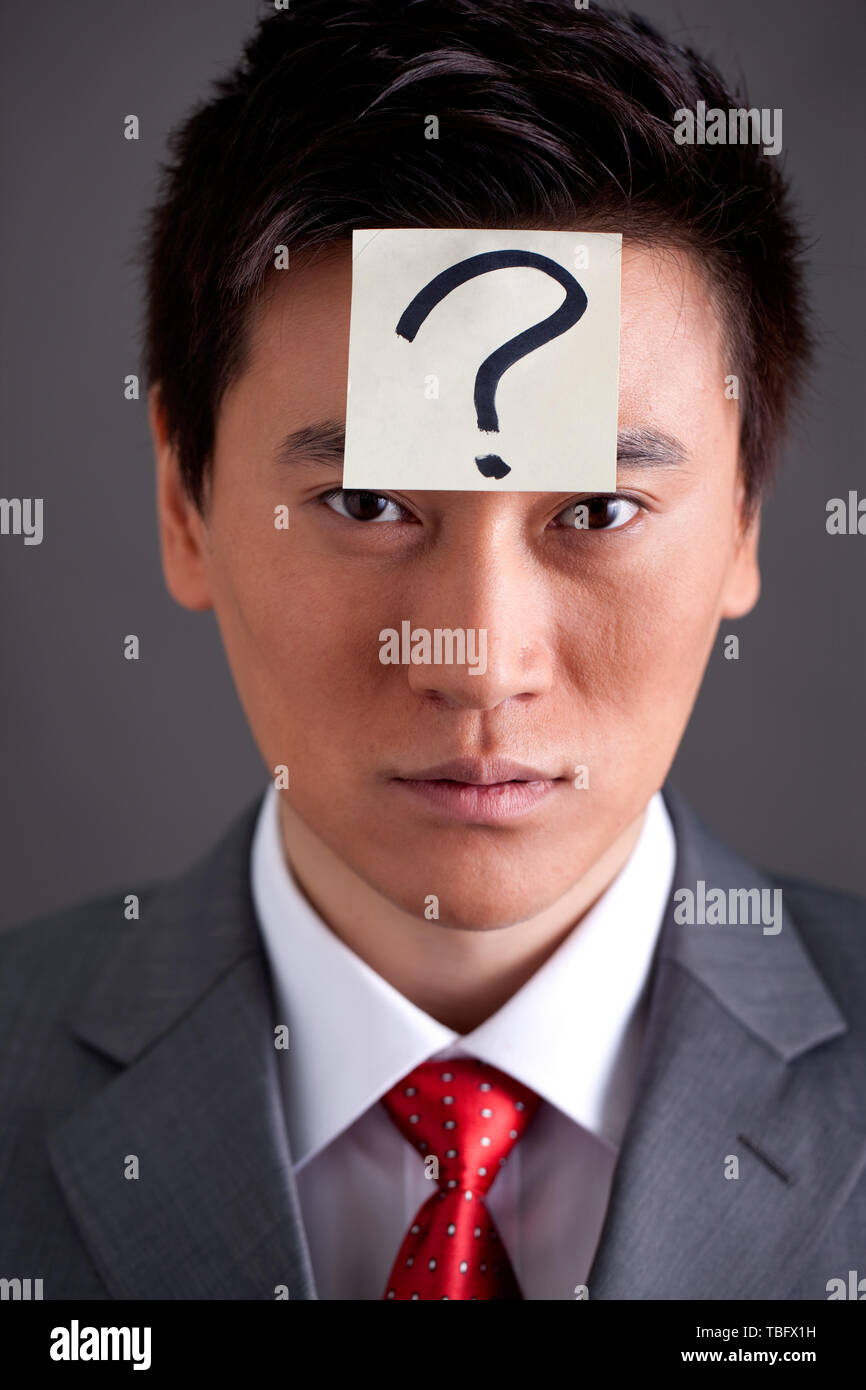 Old man question mark hi-res stock photography and images - Alamy