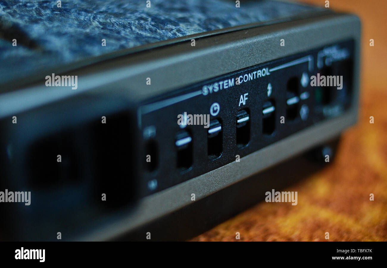 The filmed control panel Stock Photo - Alamy