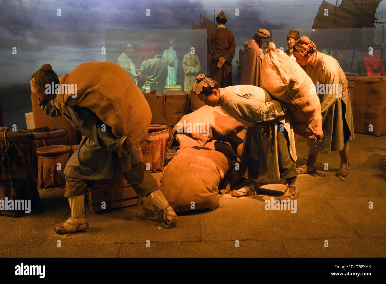 Ancient port cargo Stock Photo - Alamy