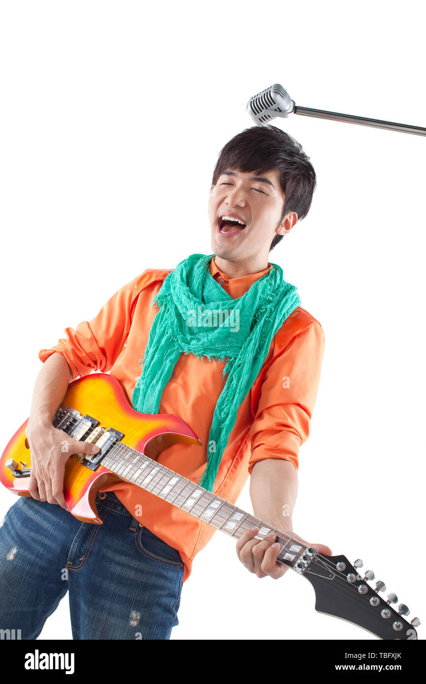 A man is singing Stock Photo - Alamy