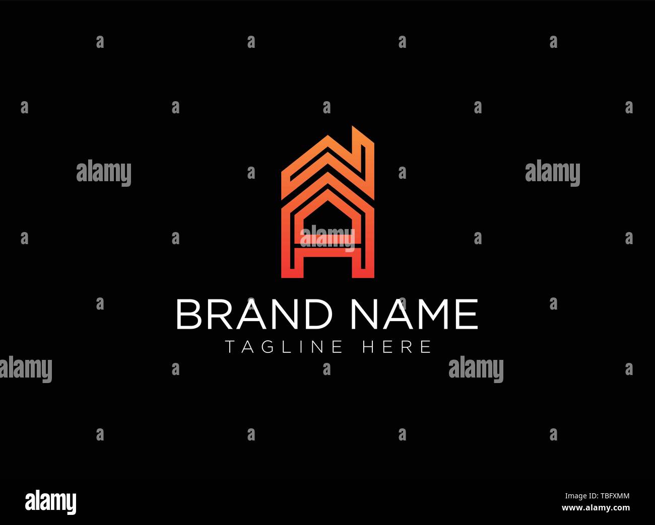 A Letter Real Estate Logo Design - Real estate logo Stock Vector Image ...