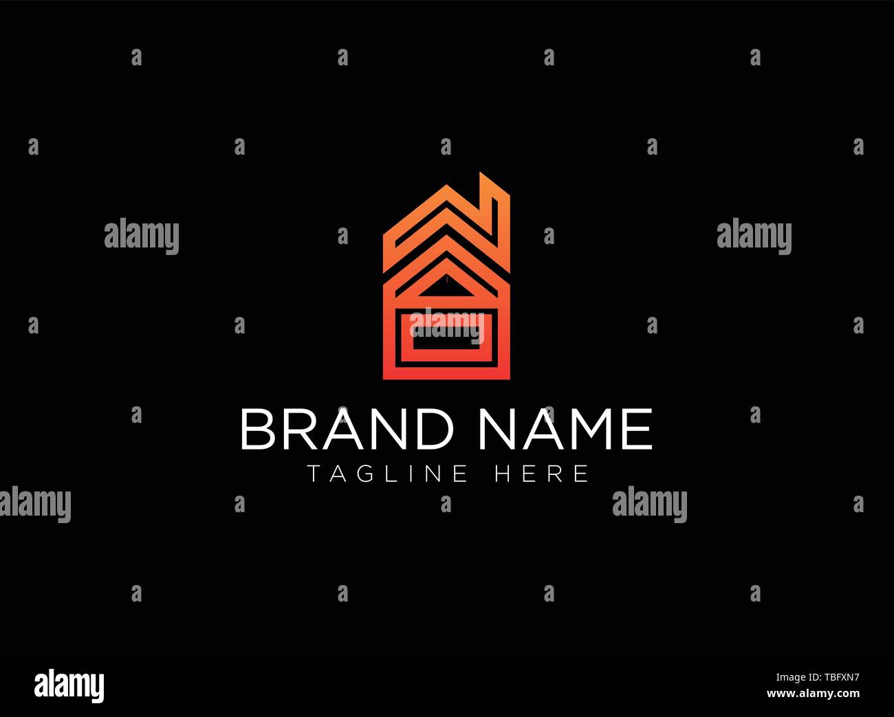 B Letter Real Estate Logo Design - Real estate logo Stock Vector Image ...