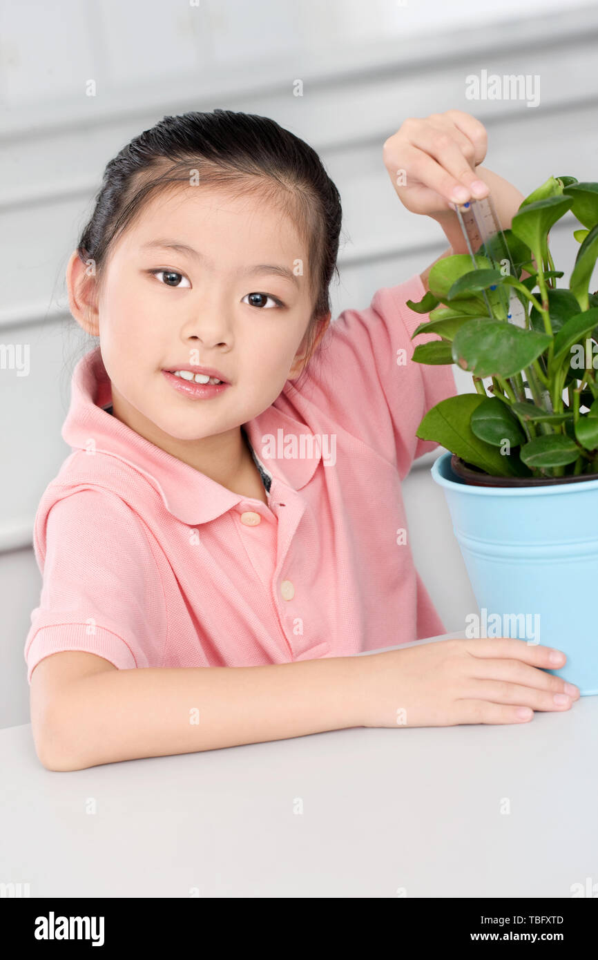 Primary school students take biology class Stock Photo - Alamy