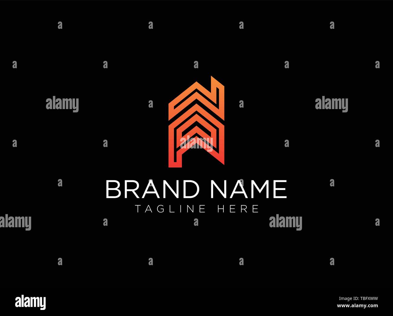 Letter p real estate logo hi-res stock photography and images - Alamy