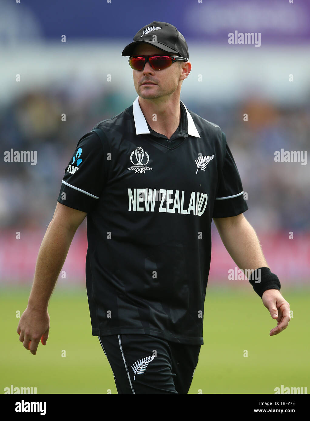 New Zealand's Colin Munro during the ICC Cricket World Cup group stage ...