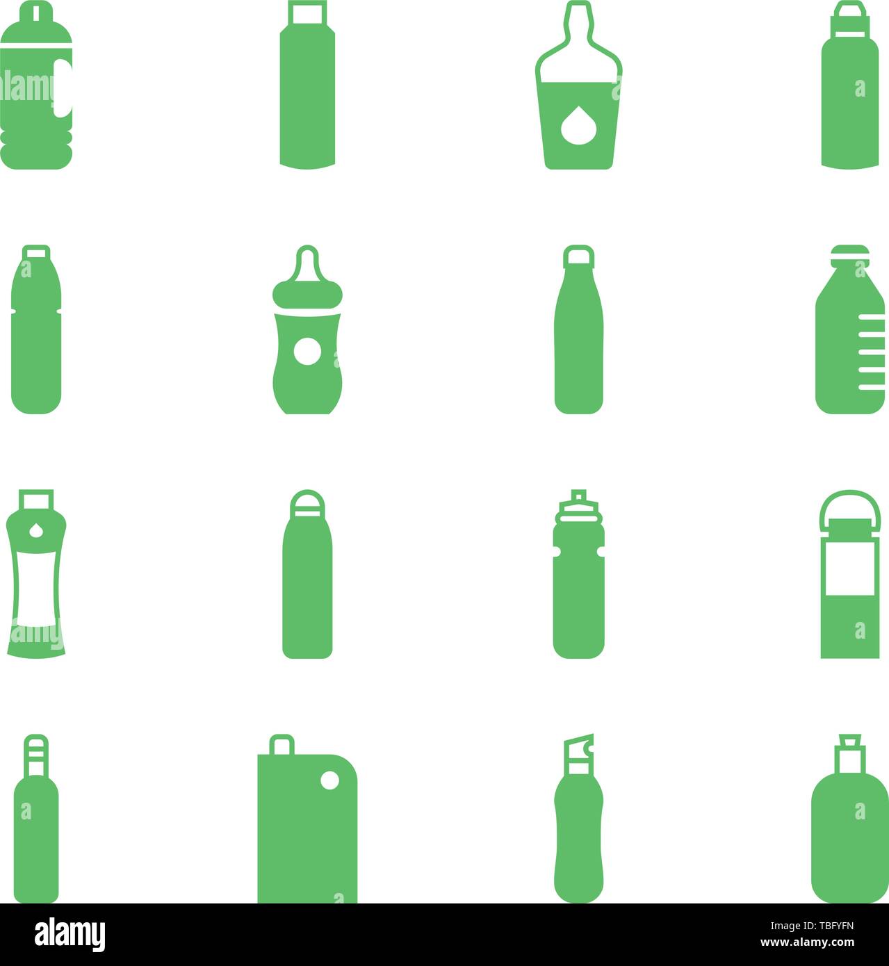Plastic bottle icon set vector illustration - Bottle sign set Stock ...