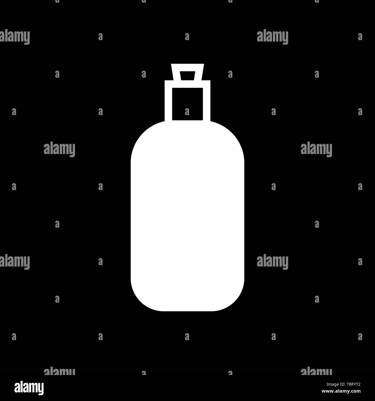 Bottle sign icon - Plastic bottle icon illustration Stock Vector Image ...