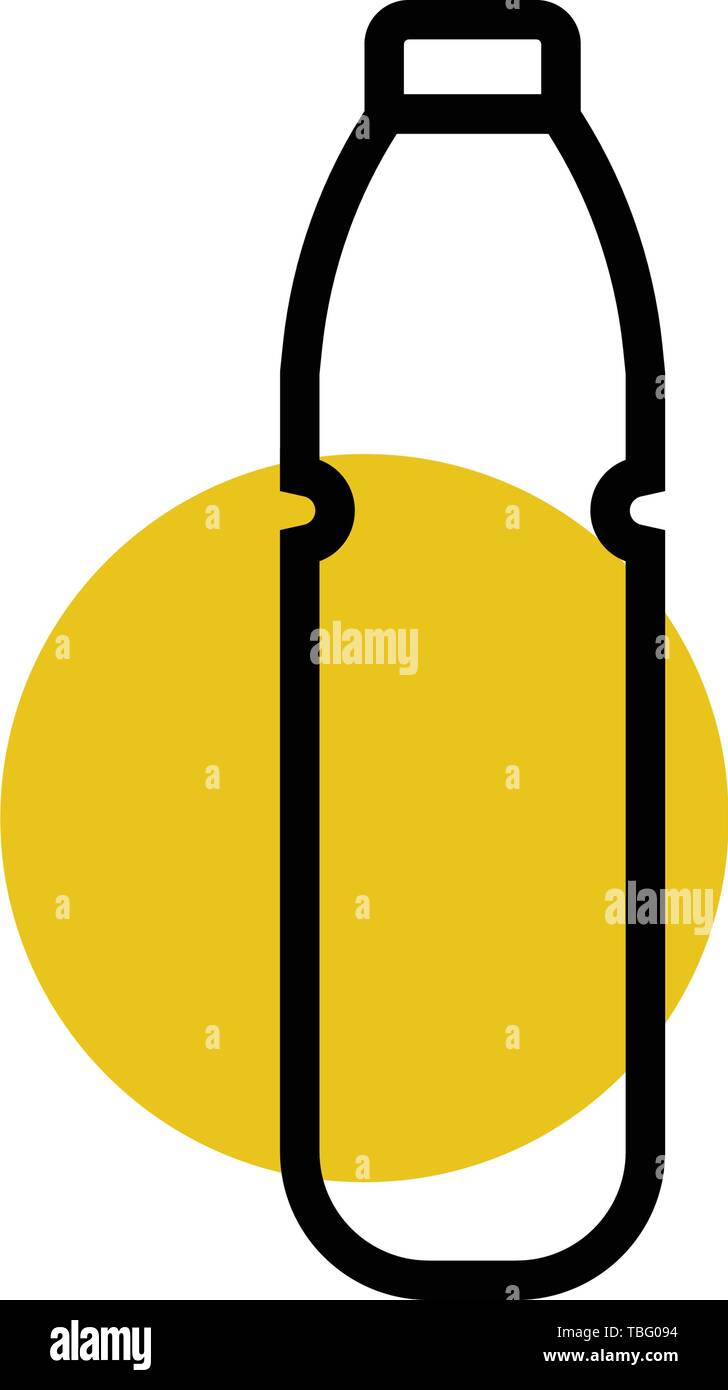 Bottle sign icon - Plastic bottle icon illustration Stock Vector Image ...