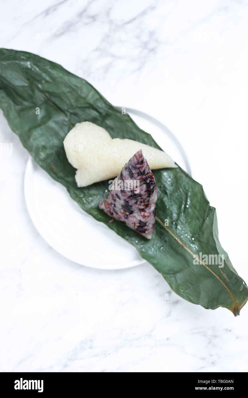 Handmade white rice dumplings with brown sugar sugar water Stock Photo ...