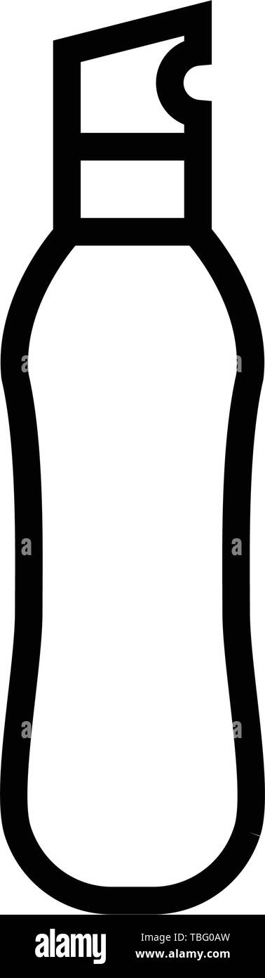 Bottle sign icon - Plastic bottle icon illustration Stock Vector Image ...