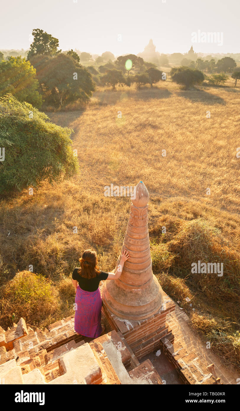 Tourism in Pangan, Myanmar Stock Photo - Alamy