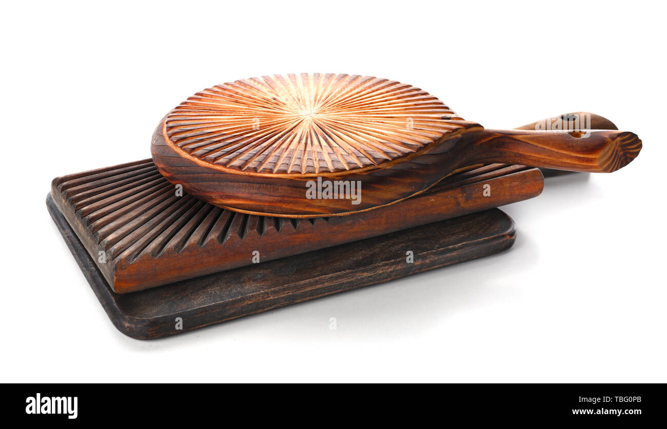 Set kitchen cutting boards Cut Out Stock Images & Pictures - Alamy