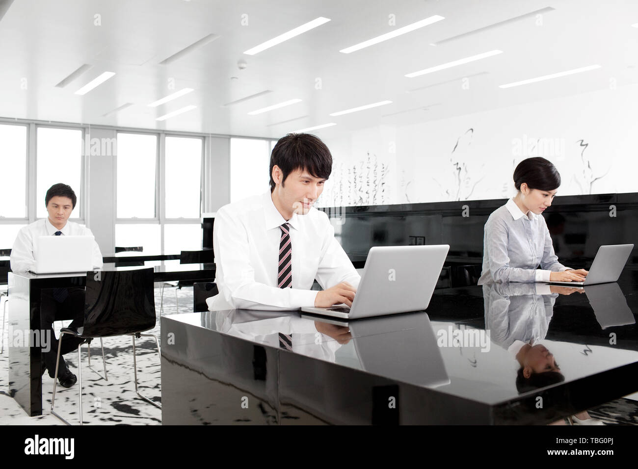 Business team communication in the office Stock Photo - Alamy