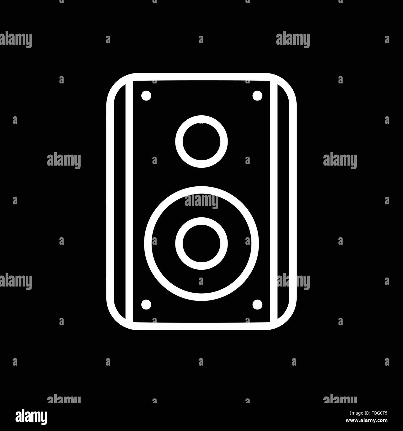 Speaker icon vector - Computer speaker sign Stock Vector Image & Art ...