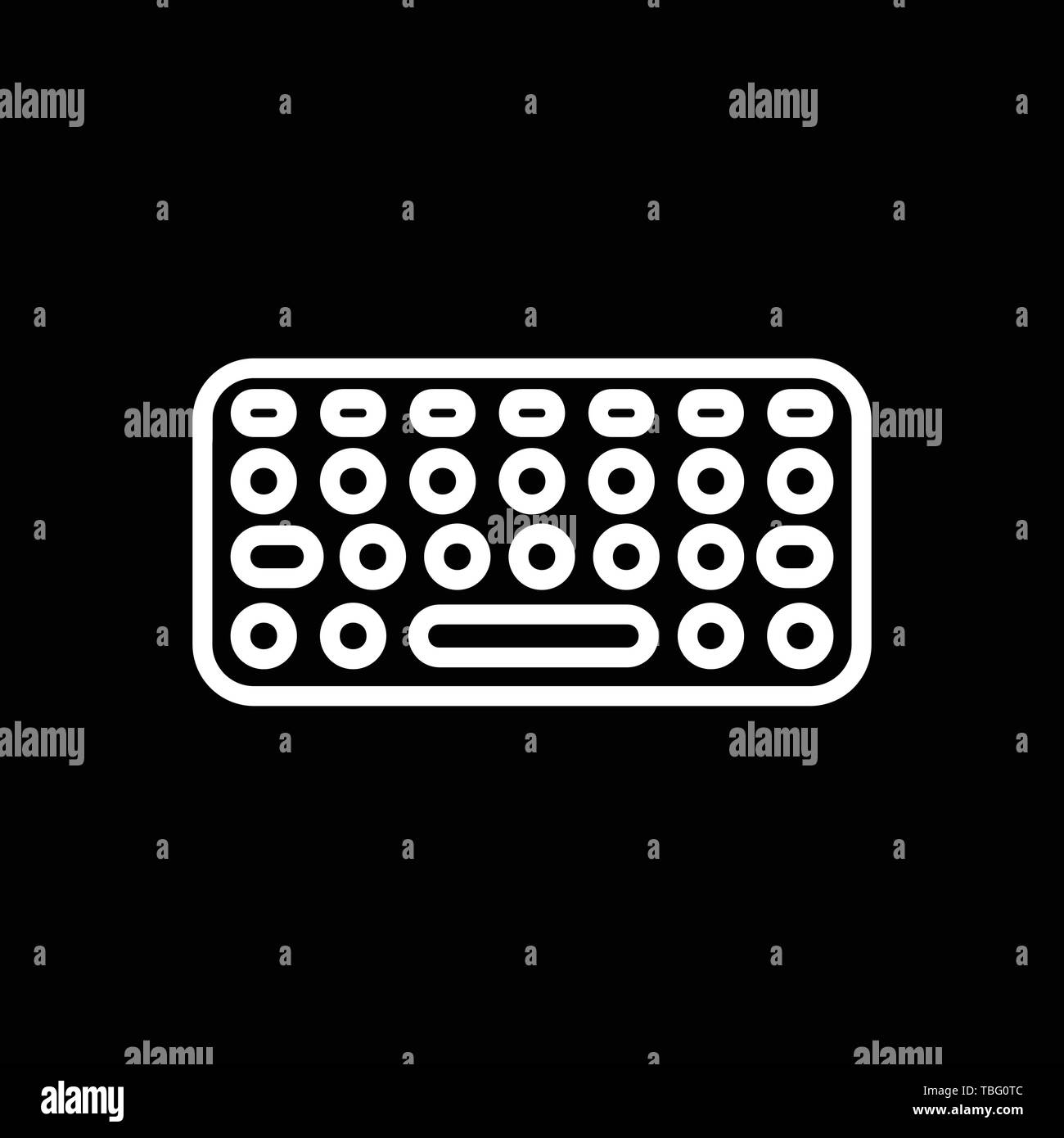 Computer Keyboard sign icon - vector Stock Vector Image & Art - Alamy