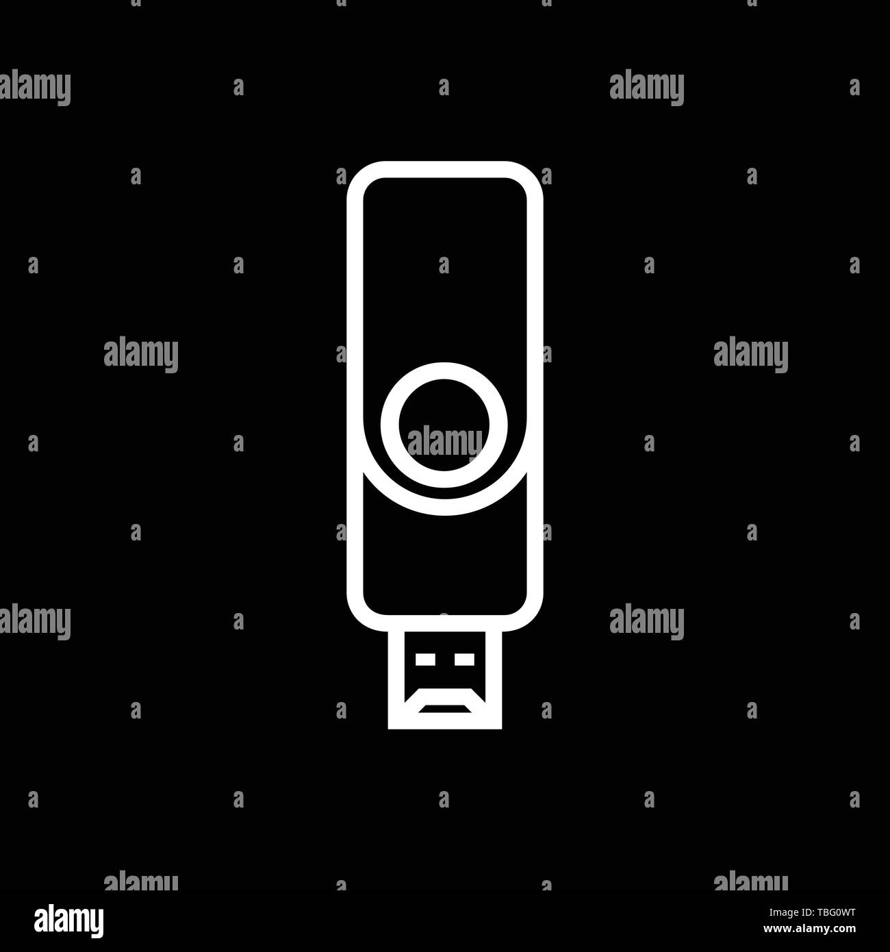 Pendrive vector vectors Black and White Stock Photos & Images - Alamy