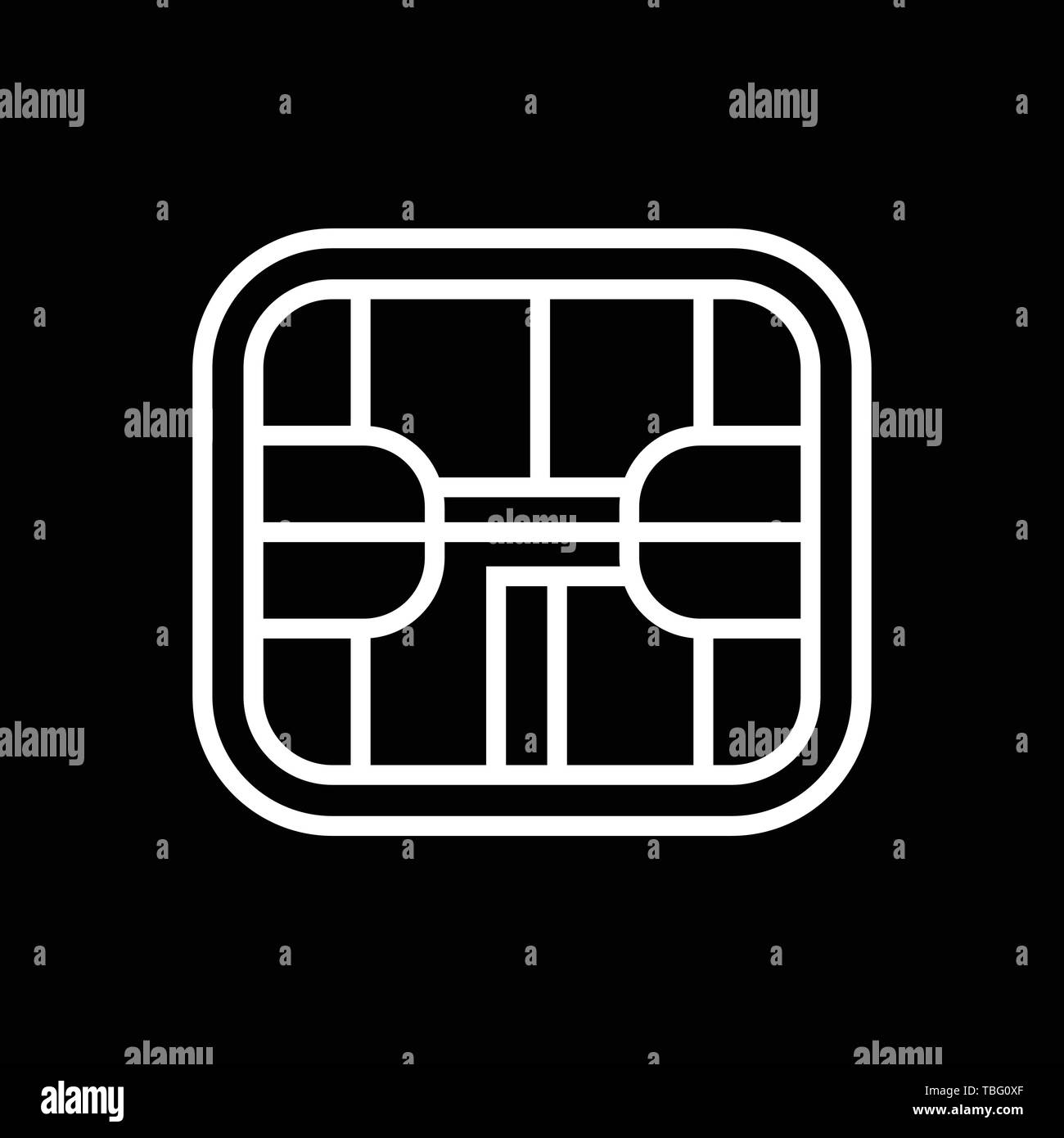 Computer chip icon - Chip sign Stock Vector Image & Art - Alamy
